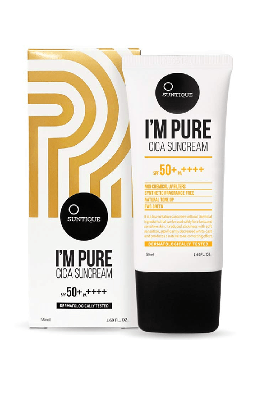 SUNTIQUEI’m PureCICA SuncreamSPF 50+PA++++ - Glow Time