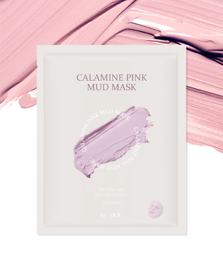 BY: OURCalamine Pink Mud Mask3 masks - Glow Time