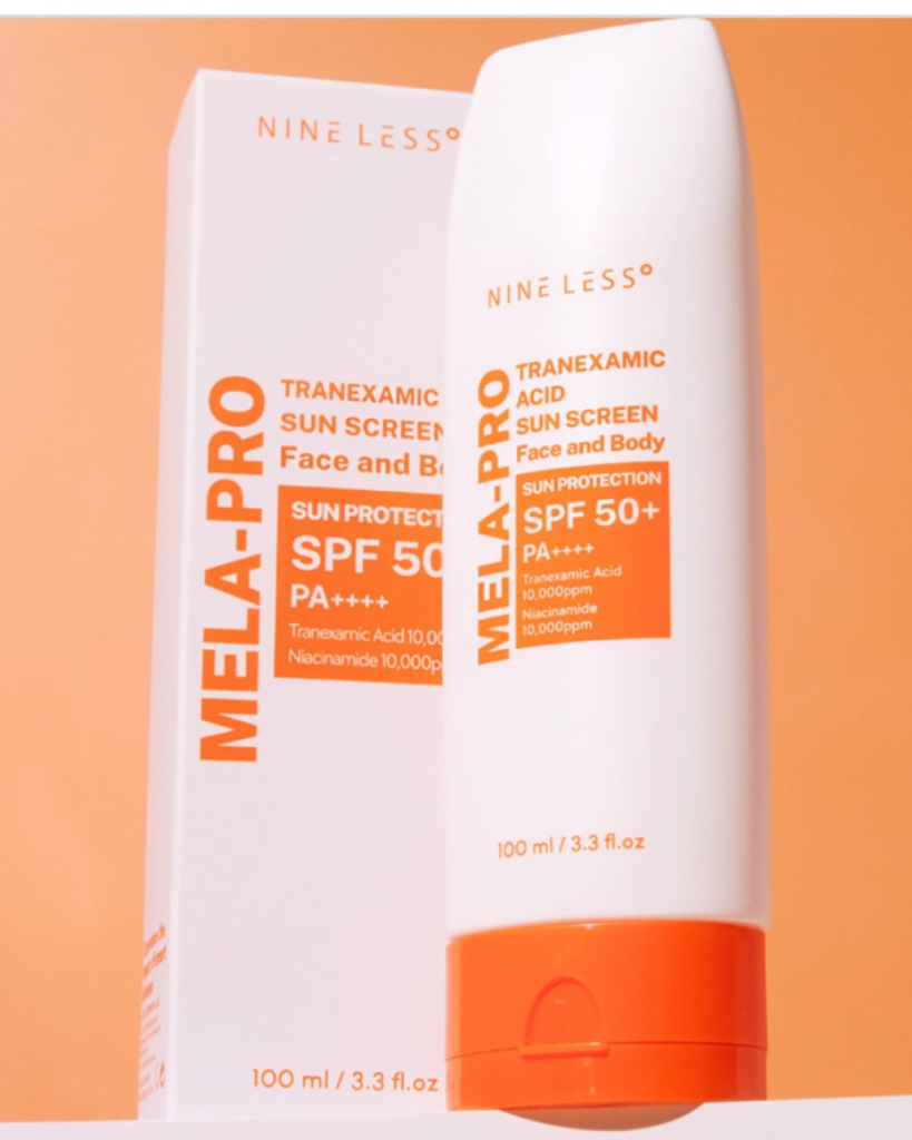 NINE LESSMela-Pro Tranexamic Acid Sun ScreenSPF 50+PA++++ - Glow Time