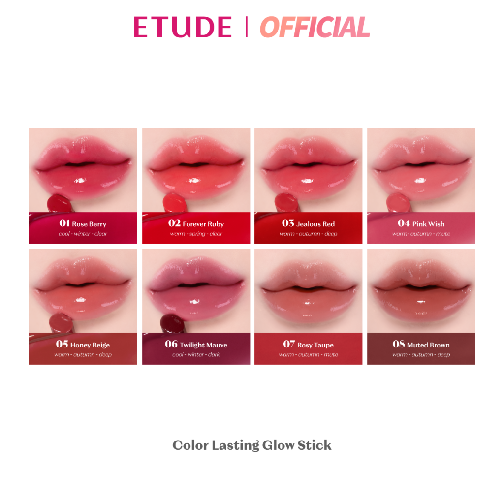 ETUDE HOUSEColor Lasting Glow Stick03 Jealous Red - Glow Time