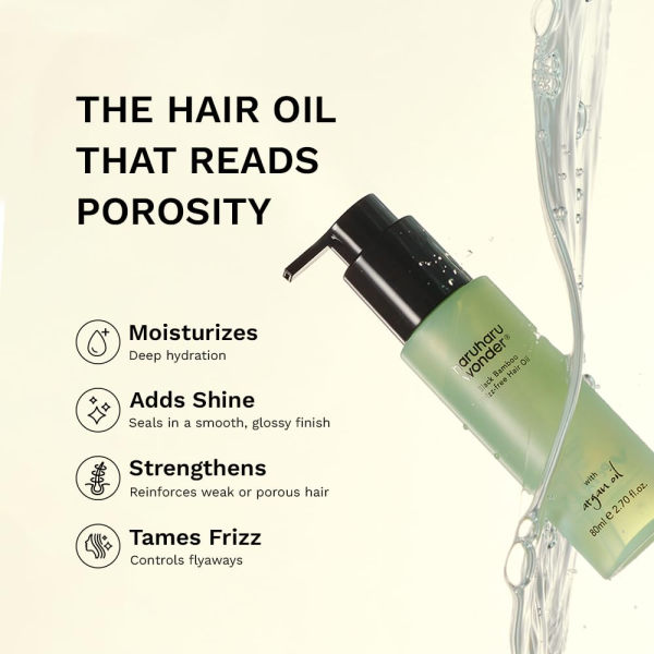 HARU HARUWonder Black Bamboo Frizz-free Hair Oil80ml - Glow Time